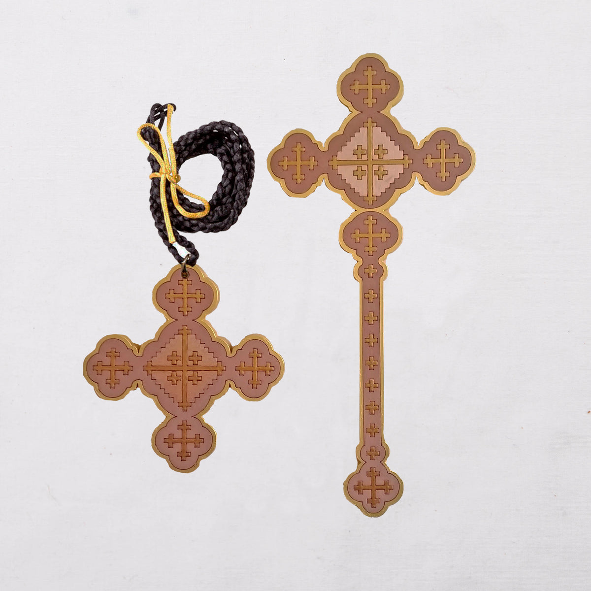Priest Coptic Crosses - Light Brown – Archangel Creations